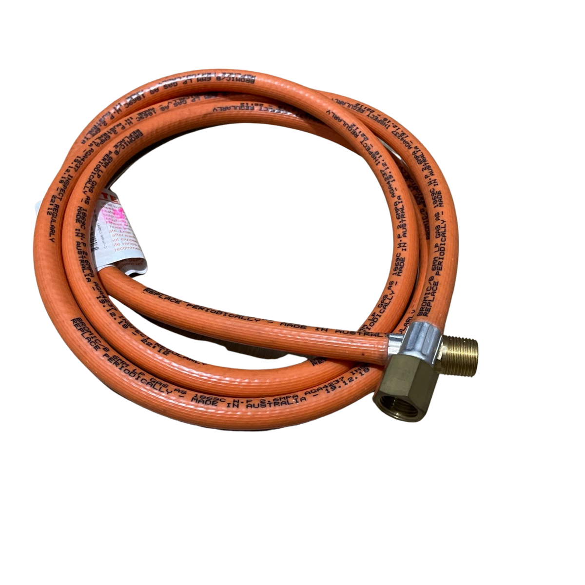 GAS HOSE 1800X3/8MBSP-3/8F/FLR 6MM PVC 2600KPA – The Caravan Shop