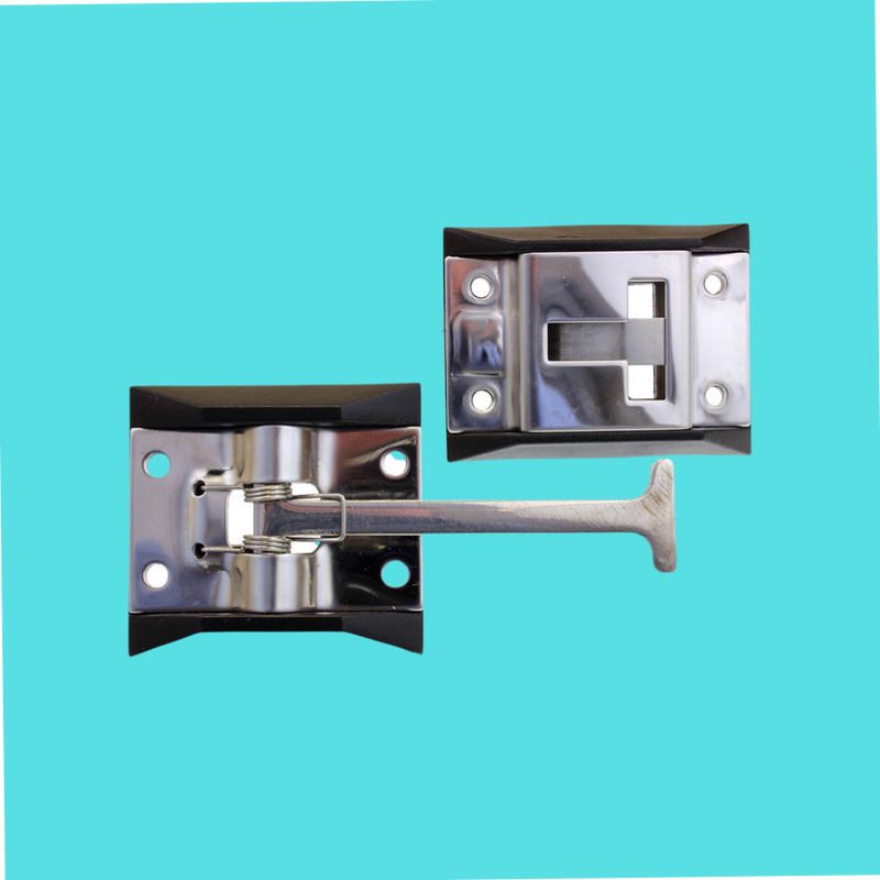 Stainless steel door hold back kit – www.thecaravanshop.com.au
